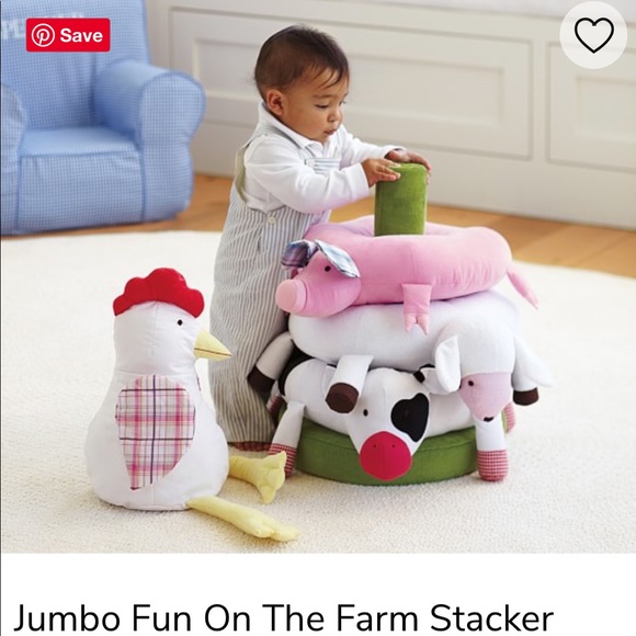 Pottery Barn Kids | Other | Copy Pottery Barn Kids Plush Jumbo Farm ...